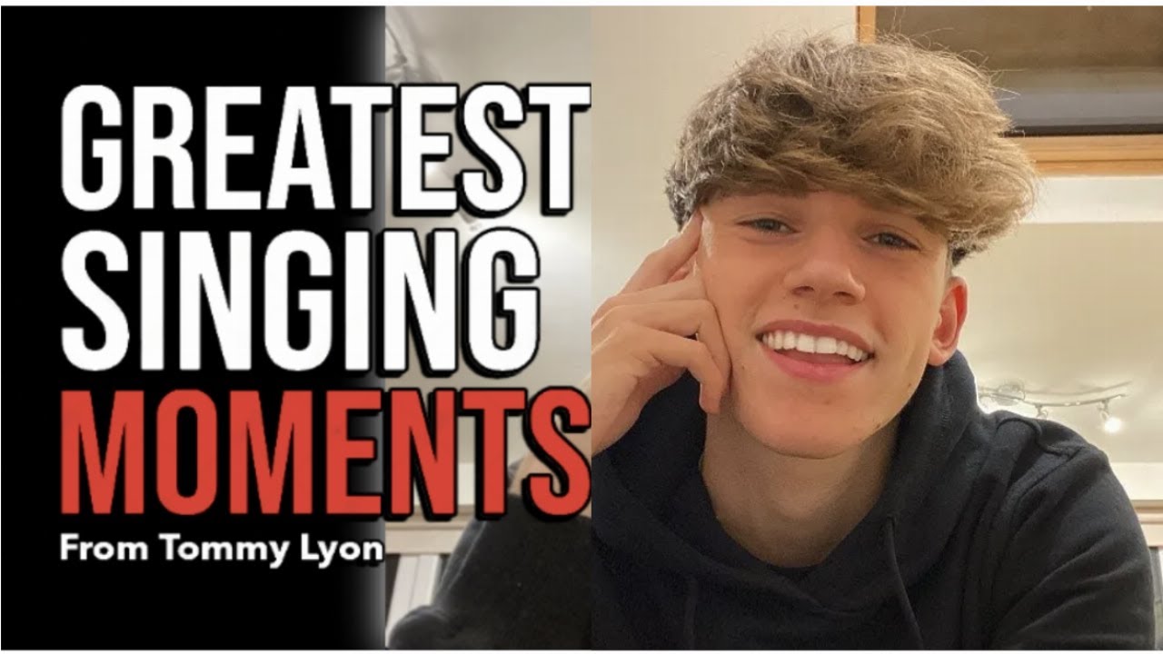 GREATEST Singing Moments from TikTok star Tommy Lyon! - YouTube