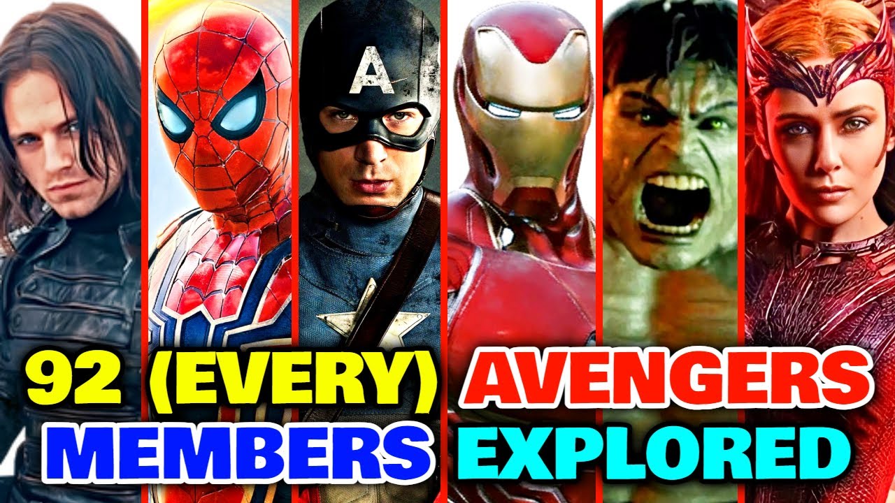 92 (Every) Avengers Members Till This Date - Explored - Mega Avengers ...