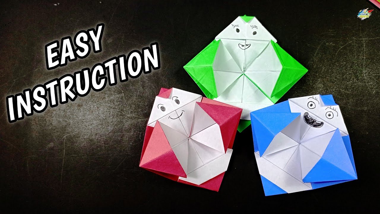 Origami Clapping Doll | DIY Paper Doll | Applause Puppets Toy | How to ...