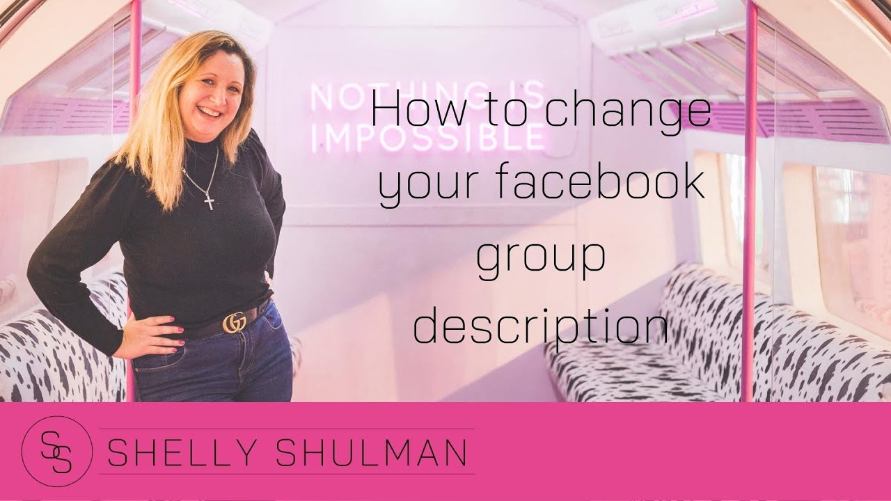 How to change your Facebook group description - YouTube