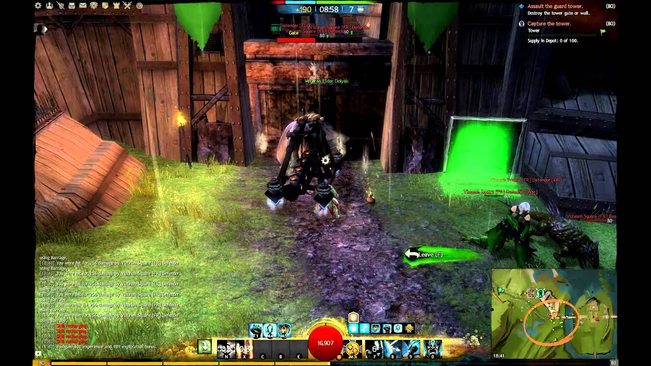 GW2 WvW assault with NPC helper commander siegerazer - YouTube