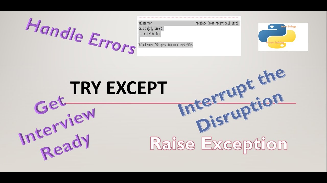 python Exception Handling #exceptionhandling #errorhandling # ... python Exception Handling #exceptionhandling #errorhandling # ...