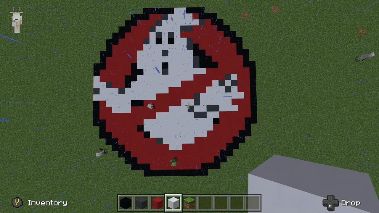 Ghostbusters logo in Minecraft (pixels) - YouTube