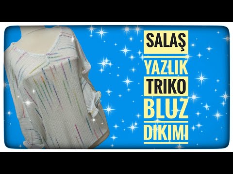 yazlık salaş triko bluz nasıl dikilir/burda 2019 Şubat sayı/how to sew a summer shabby knit blouse