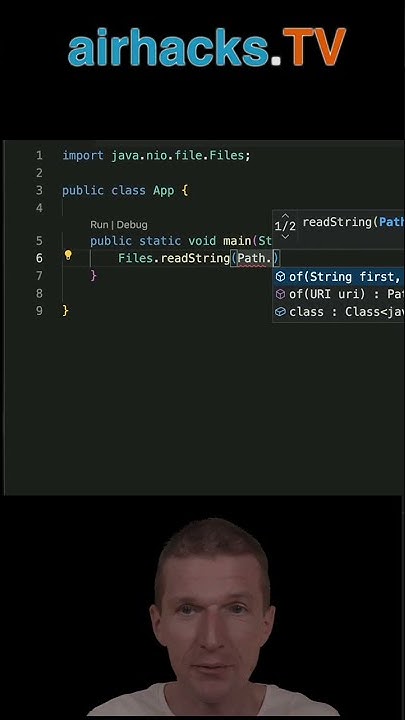 Reading a File Into a String #airhacks #java #shorts #short - YouTube