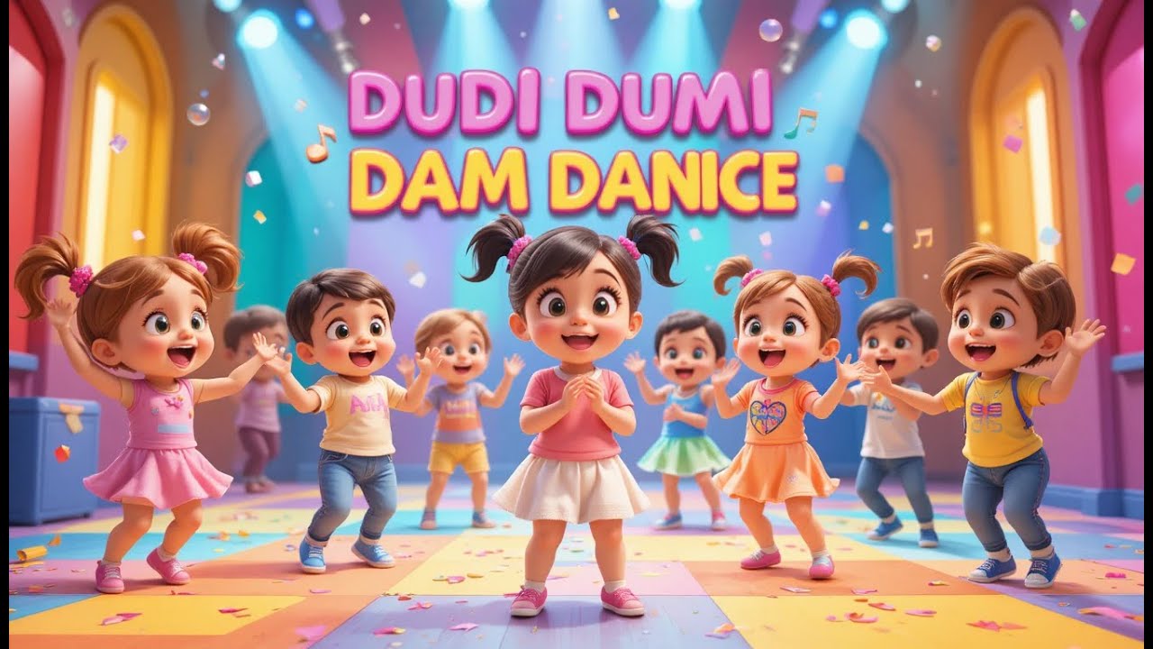 Dudi Dudi Dam Dam Dance | Toddler Dance & Kids Fun Song | 3D Animated ...