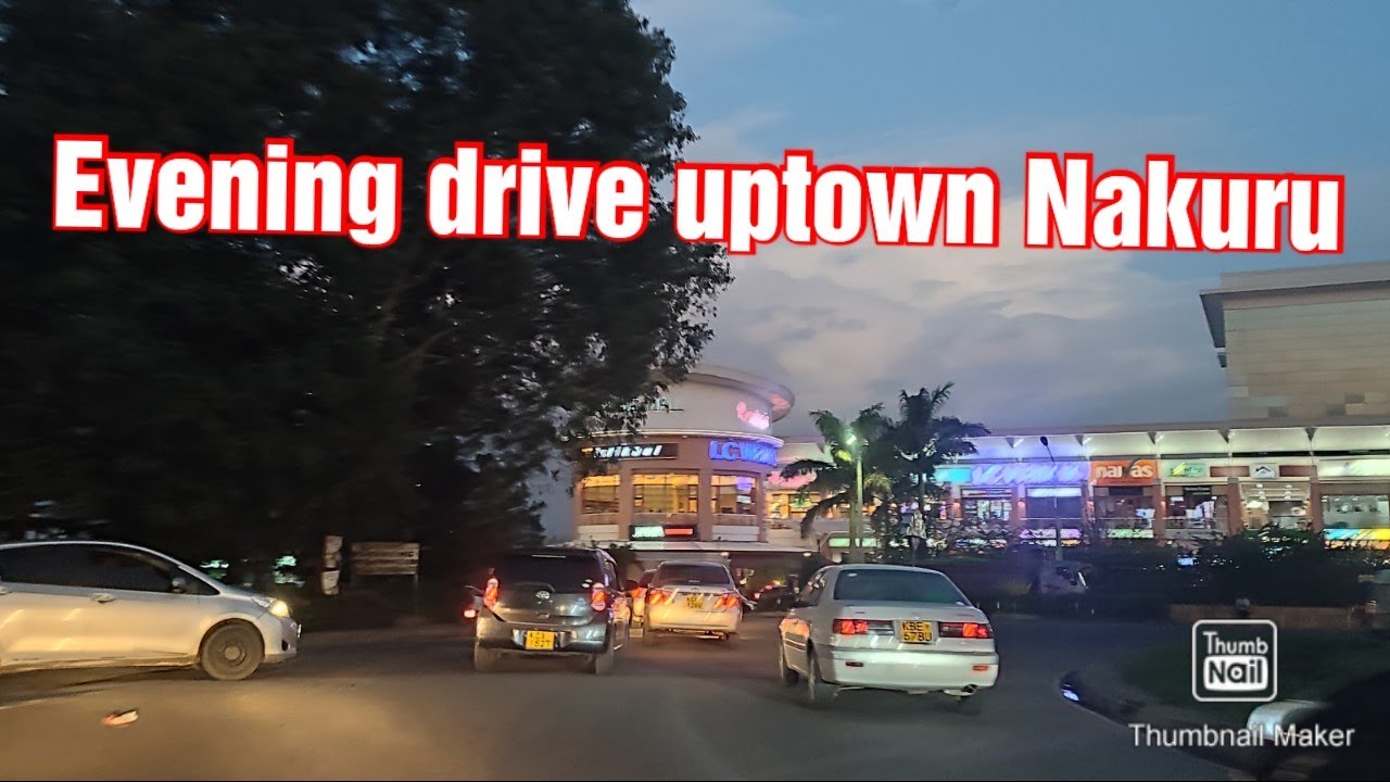 Busy & Beautiful streets of Nakuru city At night - YouTube