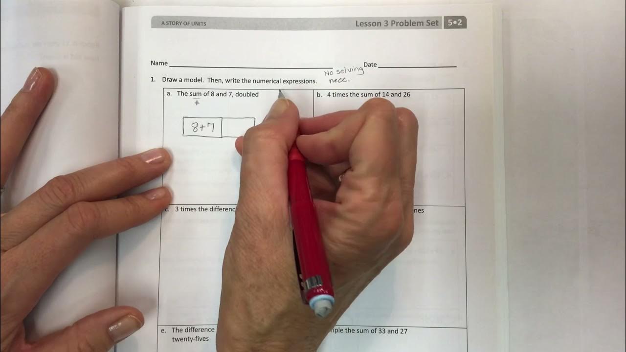 Eureka math grade 5 module 2 lesson 3 problem set - YouTube