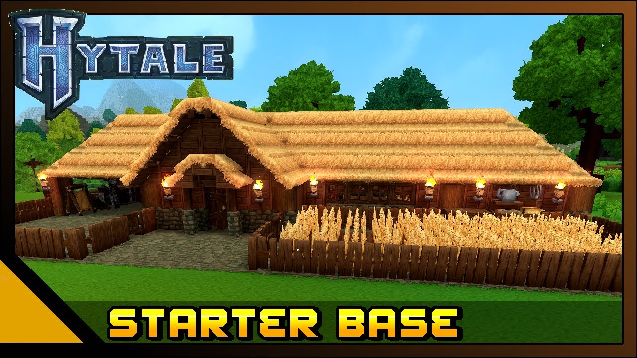 Hytale: Starter Base – A Practical Early Game House (Build Guide) - YouTube