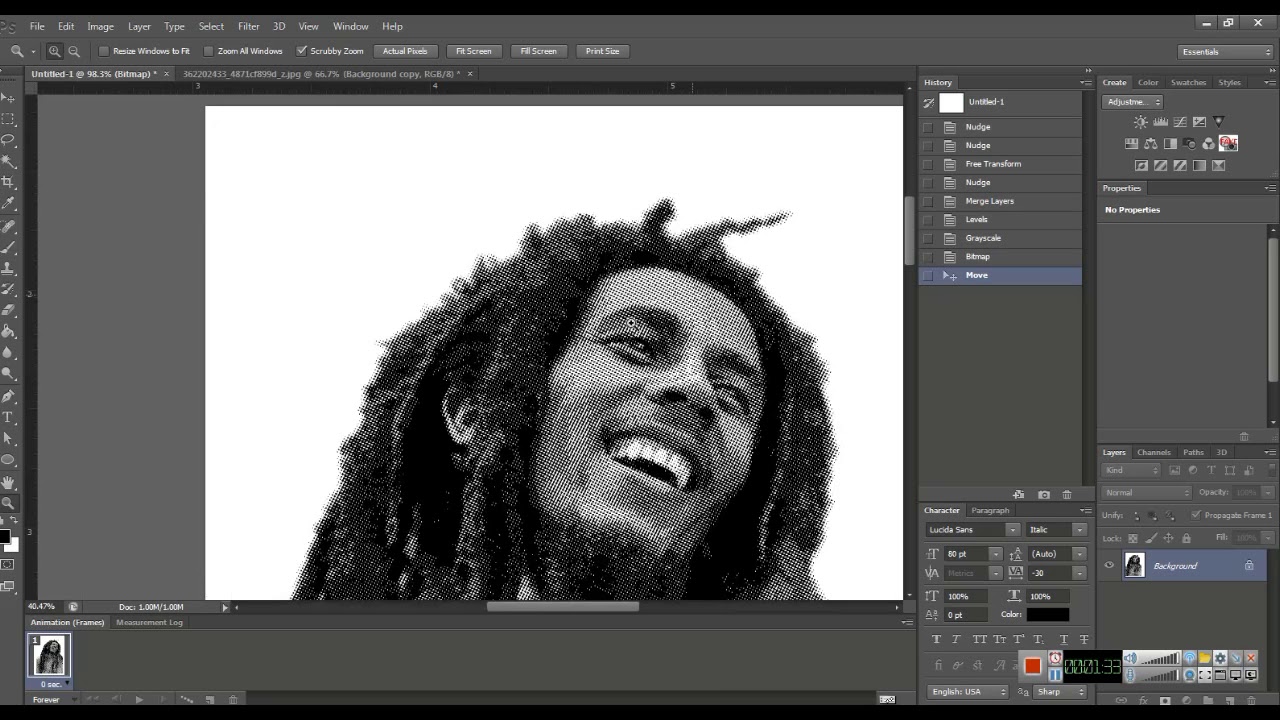 Tshirt SCREEN PRINTING | Halftone Process (1 color print) Using ...