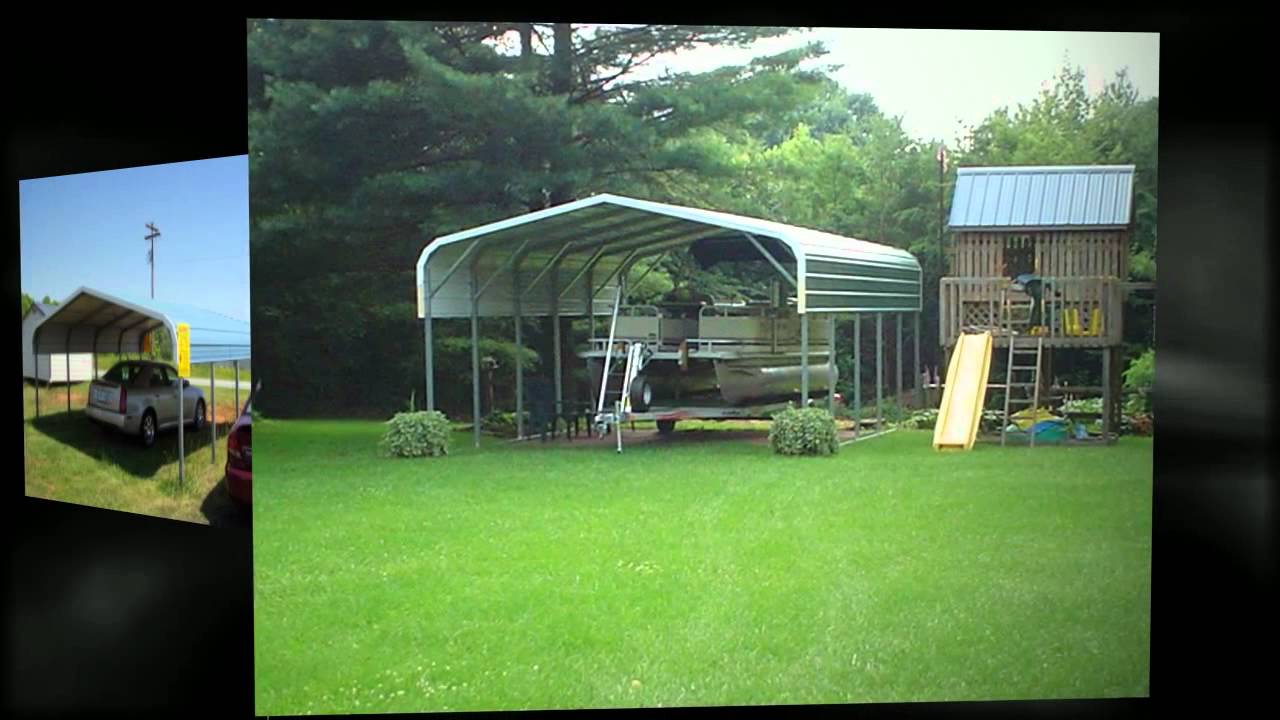 Curved Roof Carports from EZCarports.com - YouTube