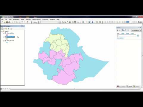 Components of ArcMap Interface and their Functions - YouTube