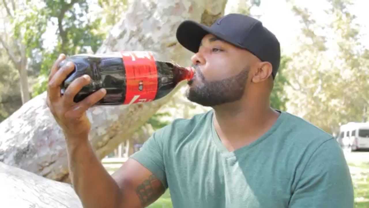 Black Guy does Coke Chug Challenge - YouTube