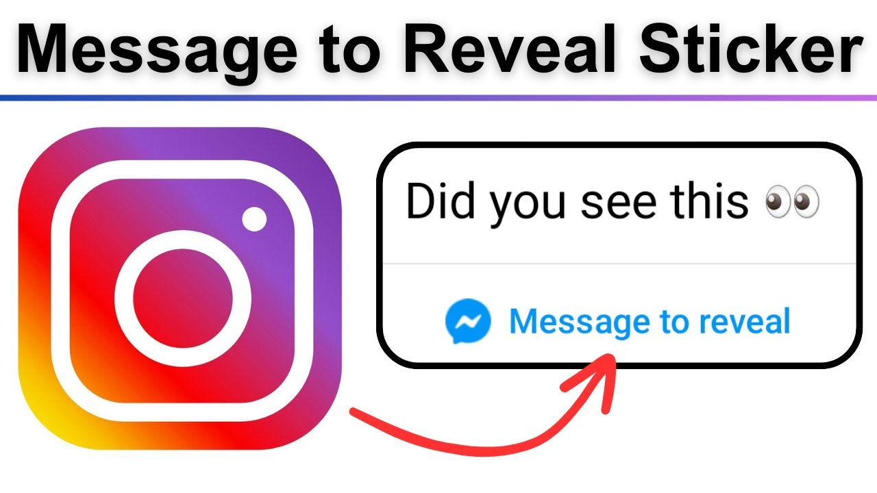 How to Use Message to Reveal Sticker in Instagram Story - YouTube