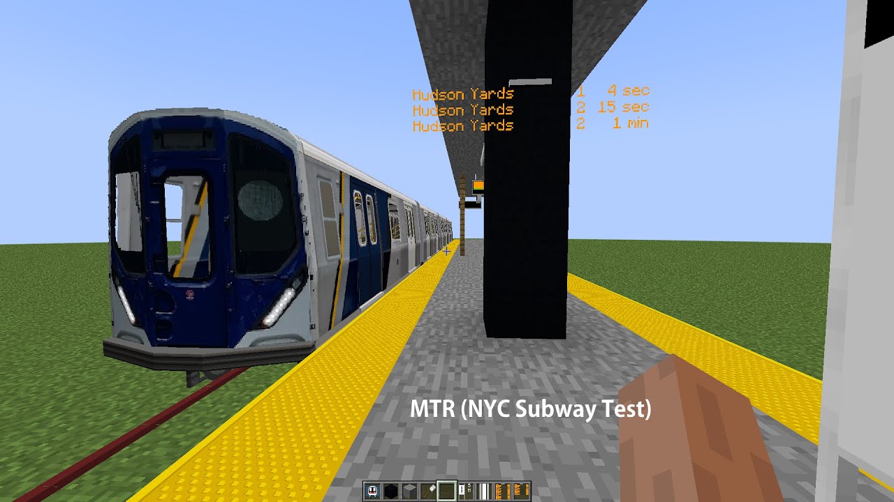 Testing The NYC Train with CDC in Minecraft MTR Mod - YouTube