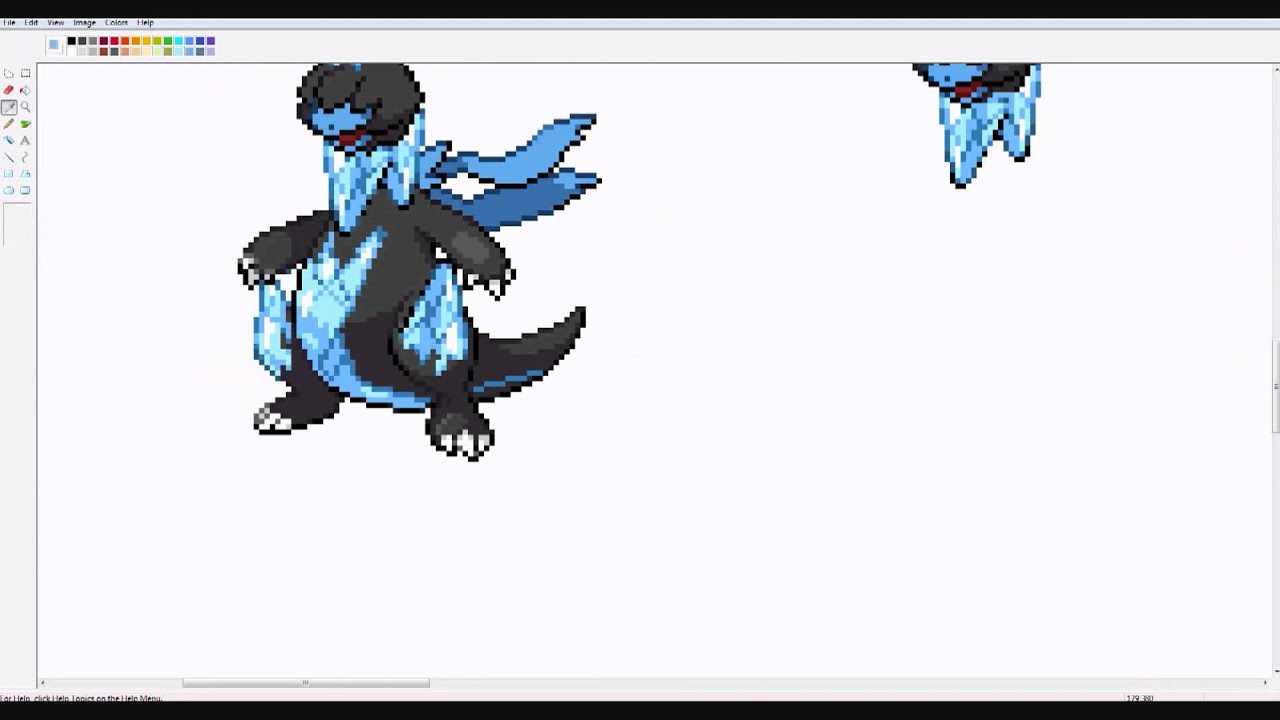 New Ice Dragon Pokemon - Pokemon Sprite Hypercam Bergkyurie - YouTube