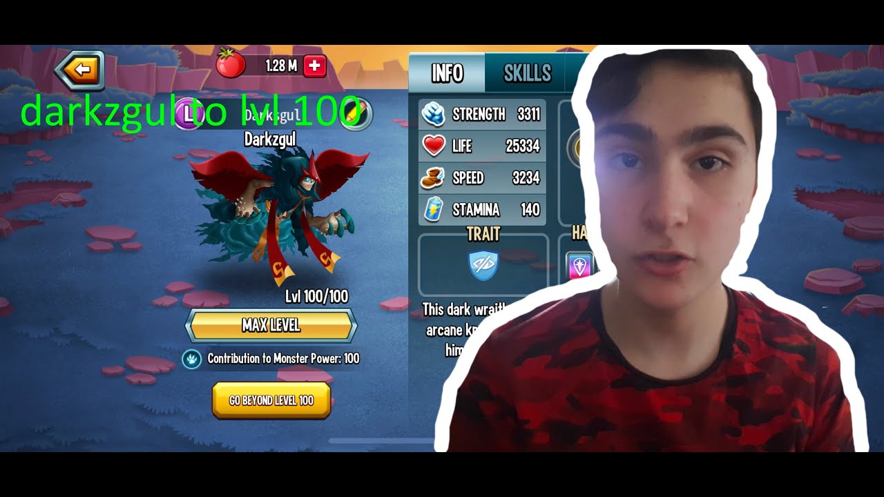 monster legends darkzgul to level 100 - YouTube