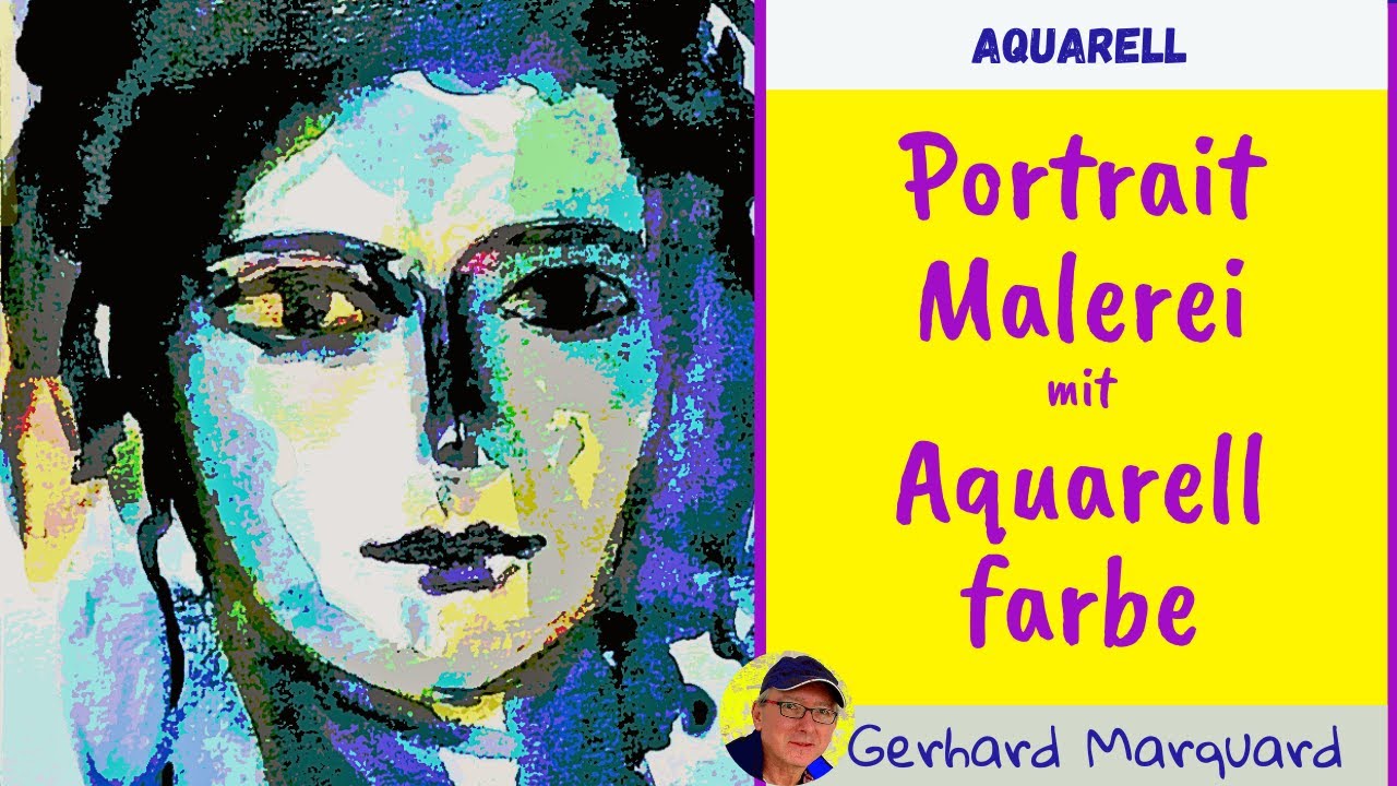 Portrait malen mit Aquarell - YouTube