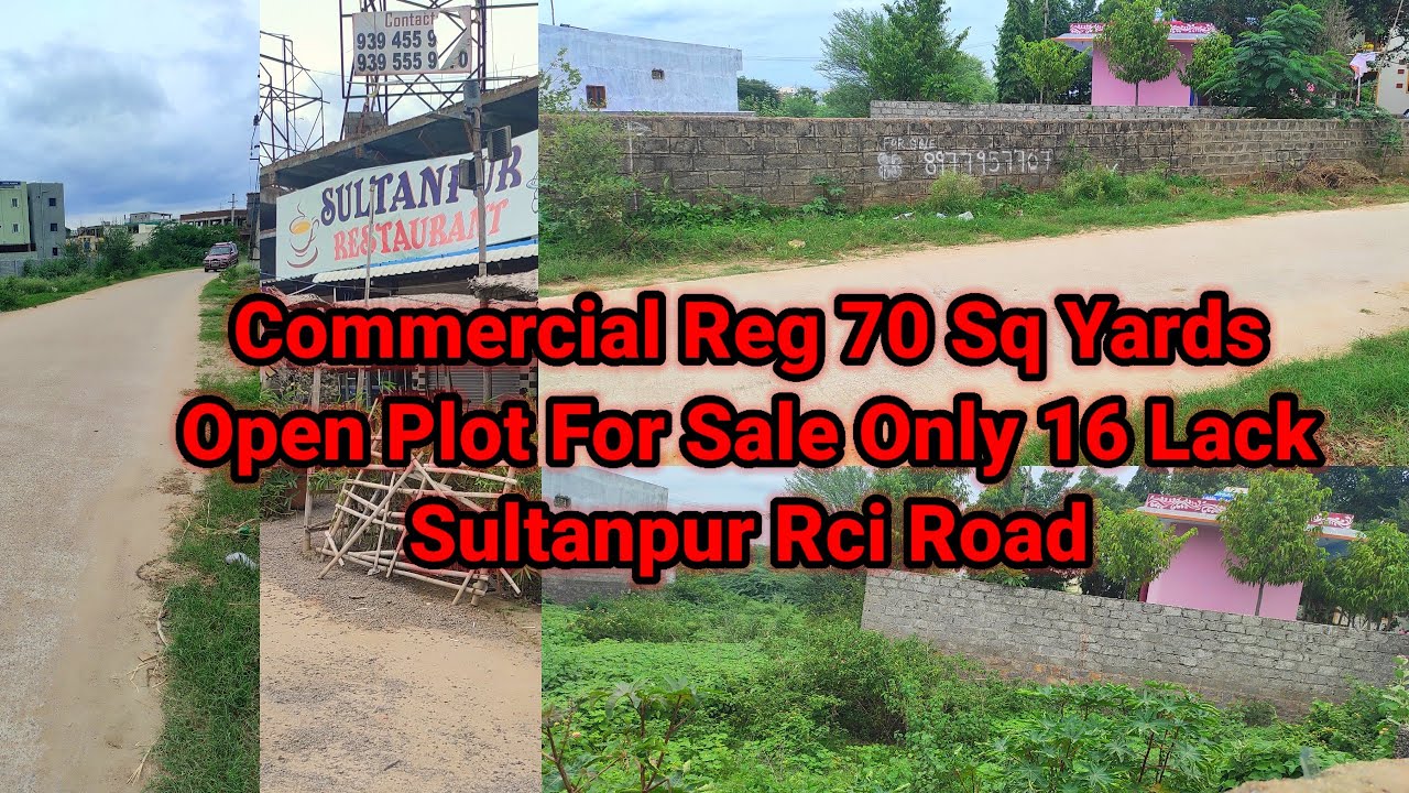 ☎️8977957707 Reg Commercial 70 Sq Yards Open For Sale Sultanpur RCI ...
