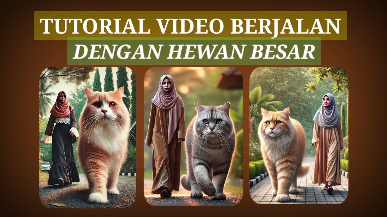 Tutorial membuat video berjalan dengan hewan besar pakai hp - YouTube