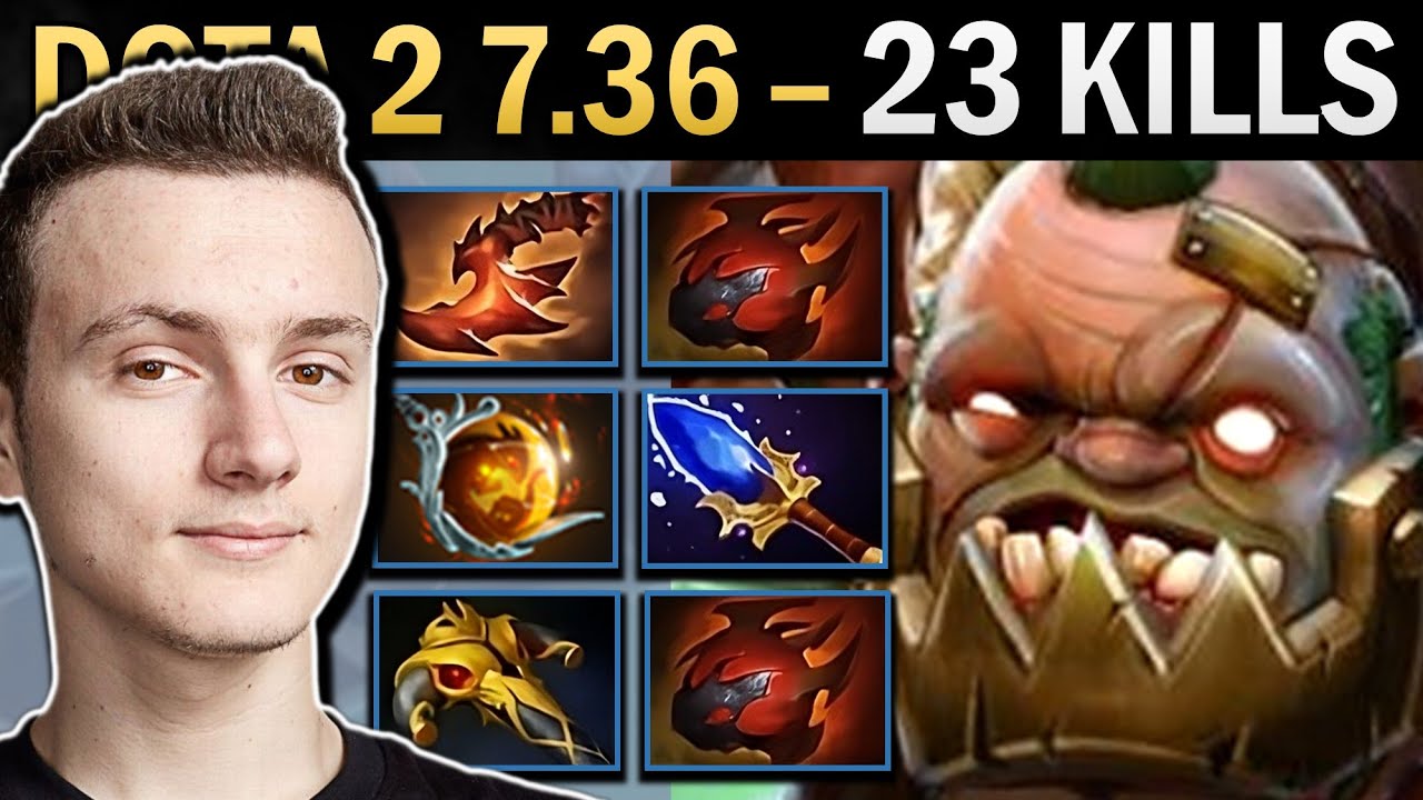 Pudge Dota 7.36 Miracle with 23 Kills and 2 Hearts - TI13 - YouTube