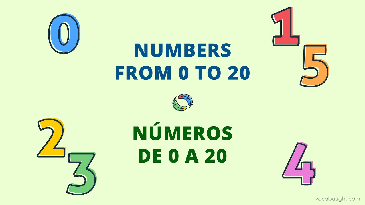 Números: de zero a vinte - Numbers: from zero to twenty - YouTube