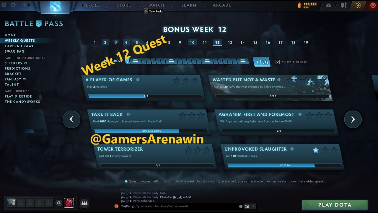 Deal 50000 damage to Enemy Heroes with Blade mail | Week 12 Quest Dota ...