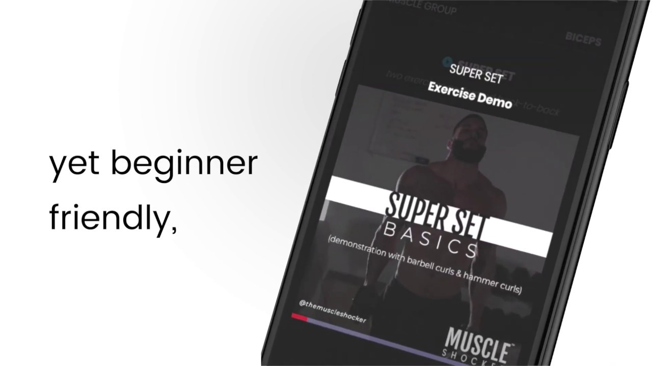 How to use the new Muscle Shocker Bodybuilding App - YouTube