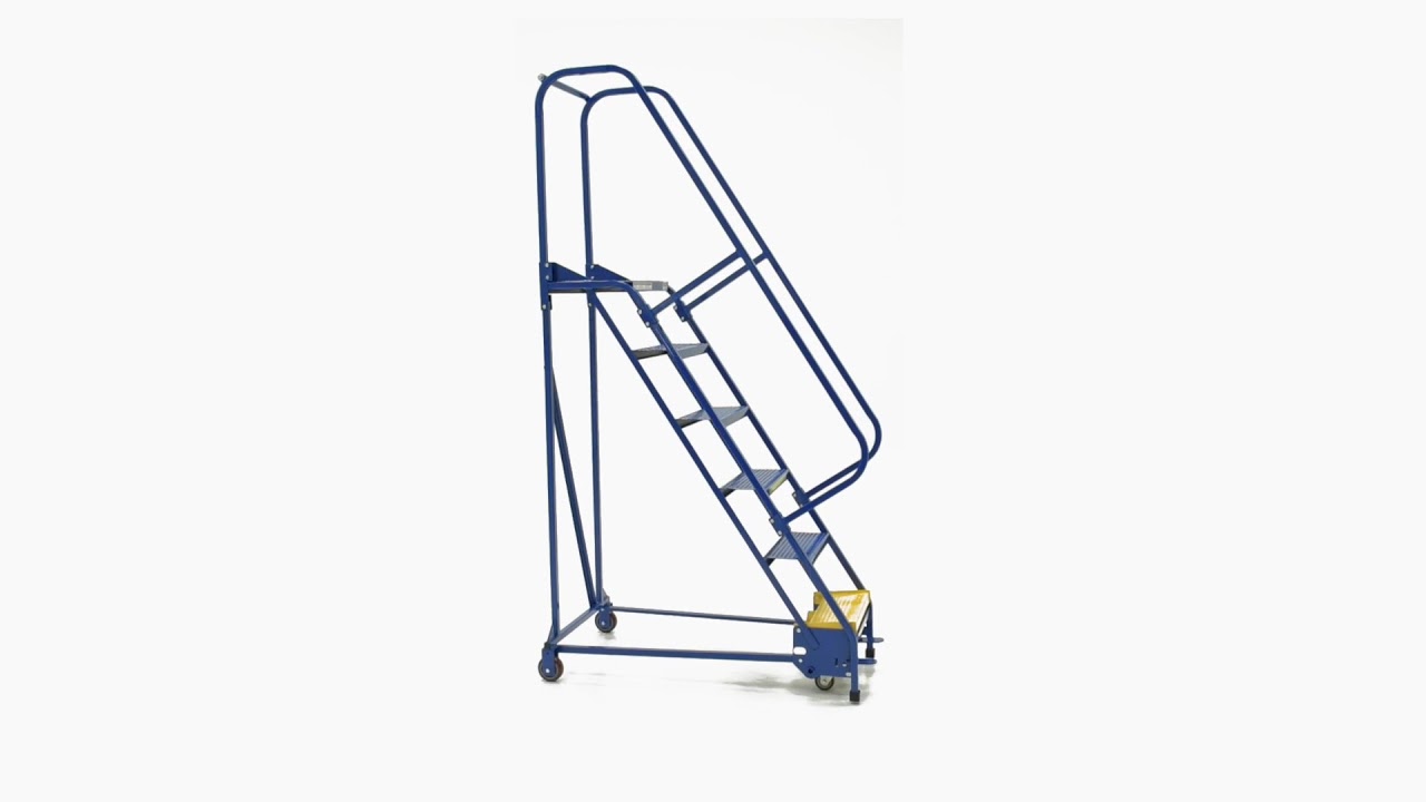 Portable Warehouse Standard Slope Ladders LAD-PW-18-6-P - YouTube