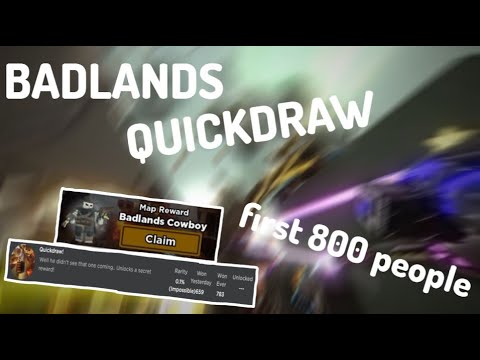 TDS BADLANDS QUICKDRAW WIN! (first 800 people) - YouTube