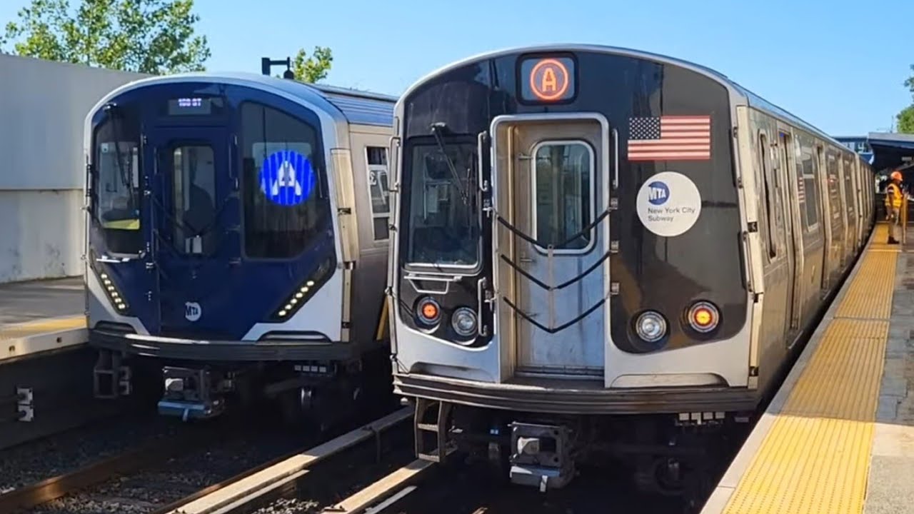 IND Subway: (A) and Rockaway (S)huttle action at Broad Channel (R179 ...