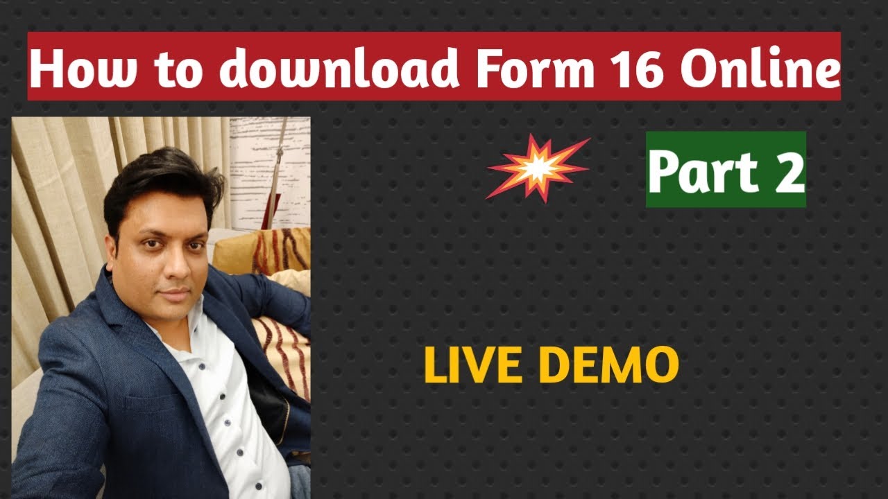 How To Download Form 16 ONLINE YouTube how-to-download-form-16-online-youtube