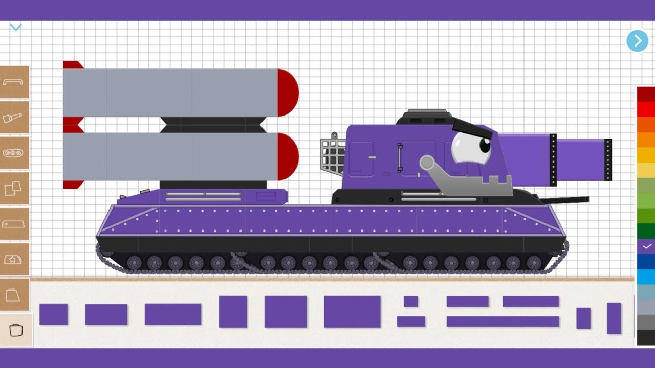 Labo Tank-Military | Purple Hybrid Missile Ratte-66 - YouTube