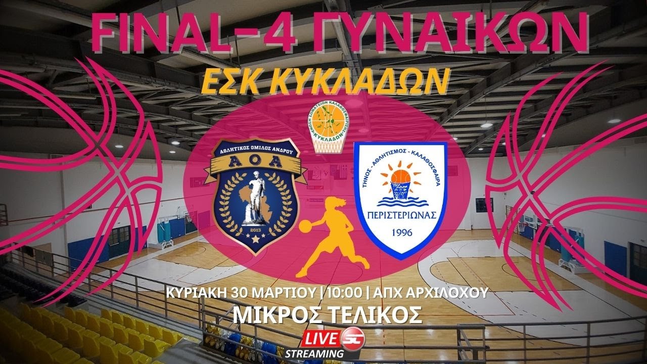 ΑΟ Άνδρου - Περιστεριώνας Τήνου (Μικρός Τελικός Final-4 Γυναικών) - YouTube
