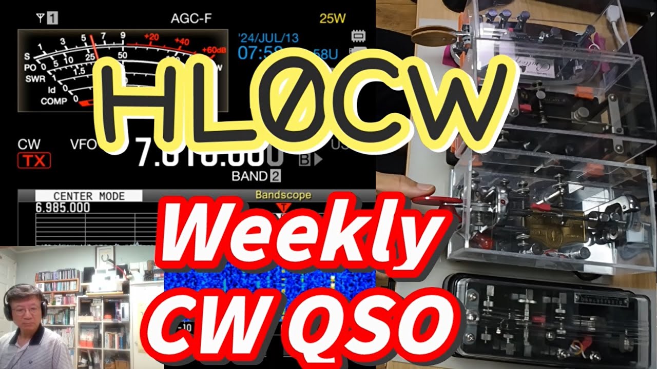Working CW mode with HL0CW #hl0cw #hl4cda #hl1sb #jeju - YouTube