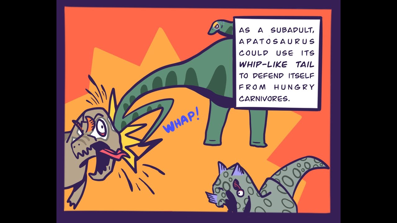 Dinosaur Facts: Apatosaurus Vs Tyrannosaurus Rex (Dinosaur Comic Dub ...