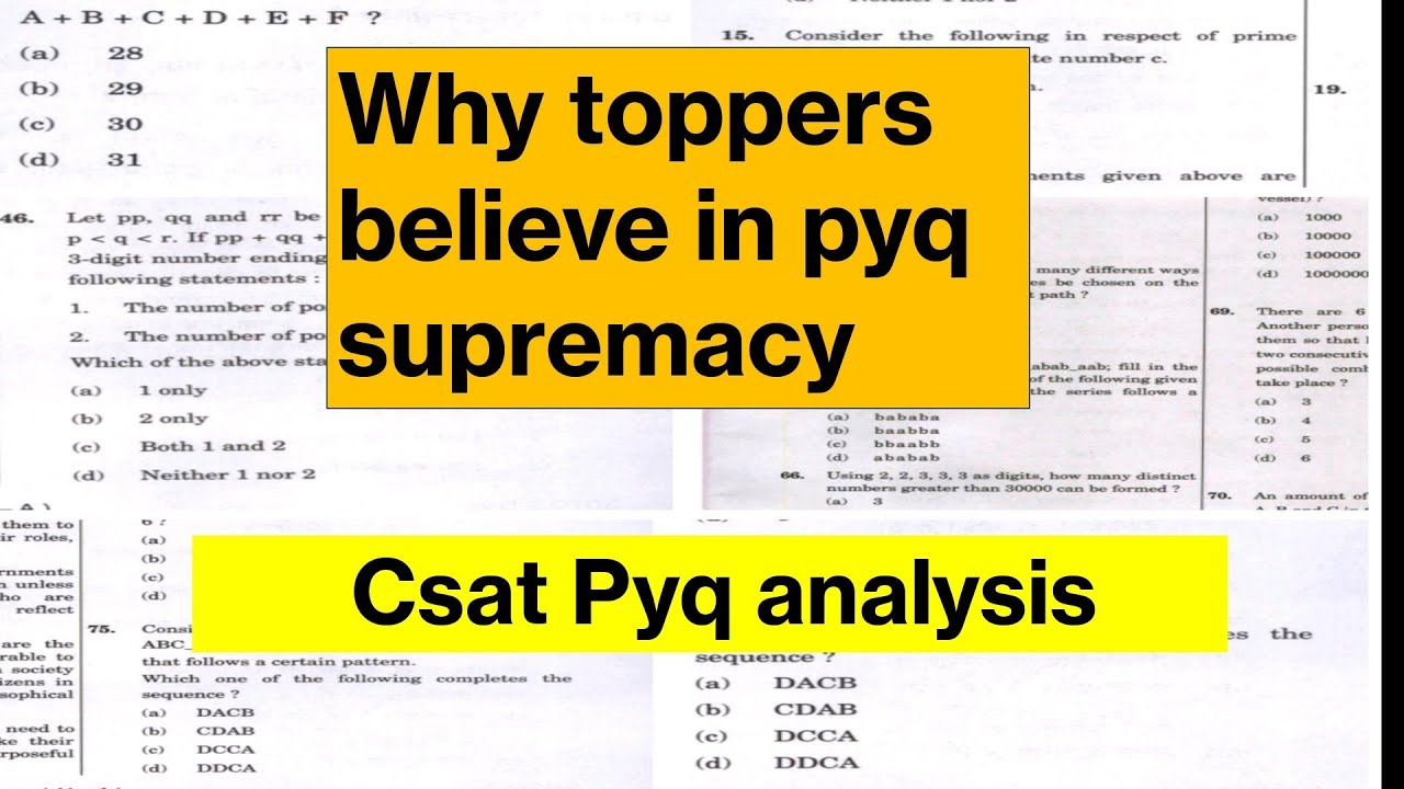 CSAT pyq analysis||UPSC prelims 2024 ||CSAT strategy #csatstrategy # ...
