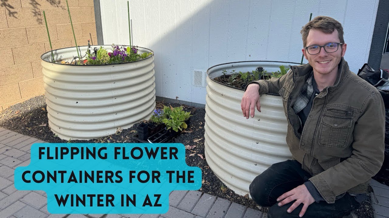 FLIPPING FLOWER CONTAINERS IN ARIZONA - YouTube