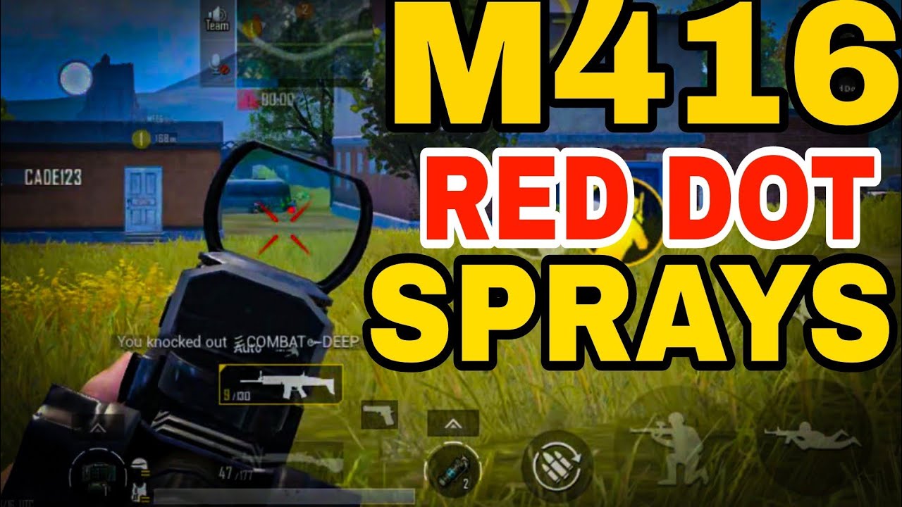 M416 RED DOT SPRAYS. || NINJA ️||💥🎮 - YouTube