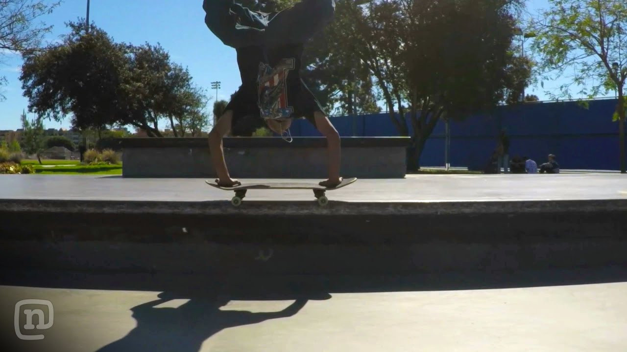 Learn How To Do Handstand Finger Flips w/ Skateboarder Carlos Lastra ...