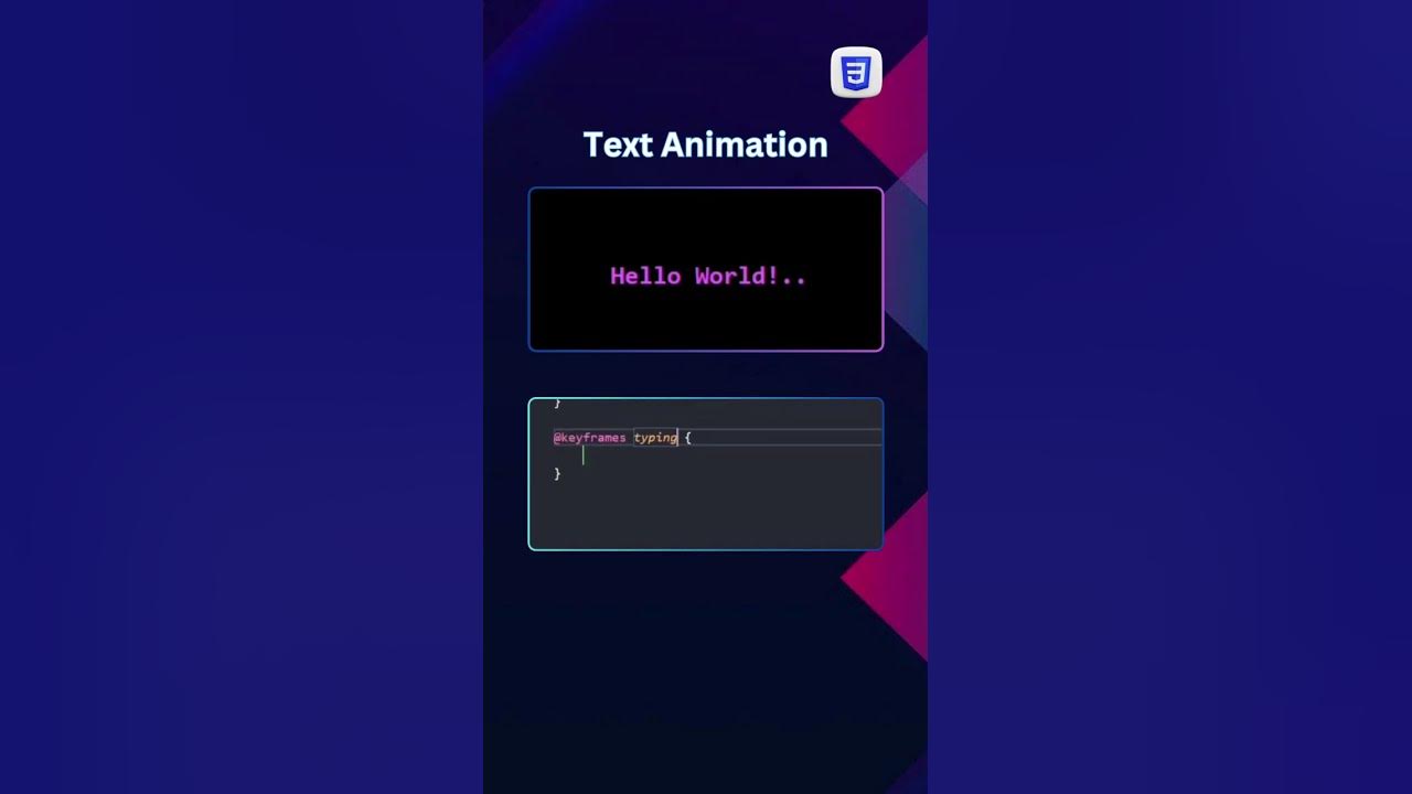 Text Animation Using Html And Css Coding Coding Html Css Text