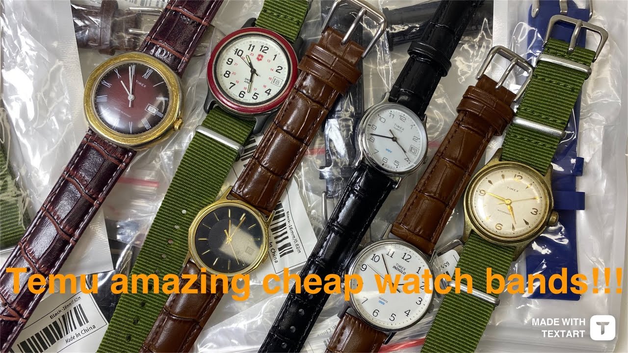 TEMU crazy cheap watch strap purchase and review - YouTube