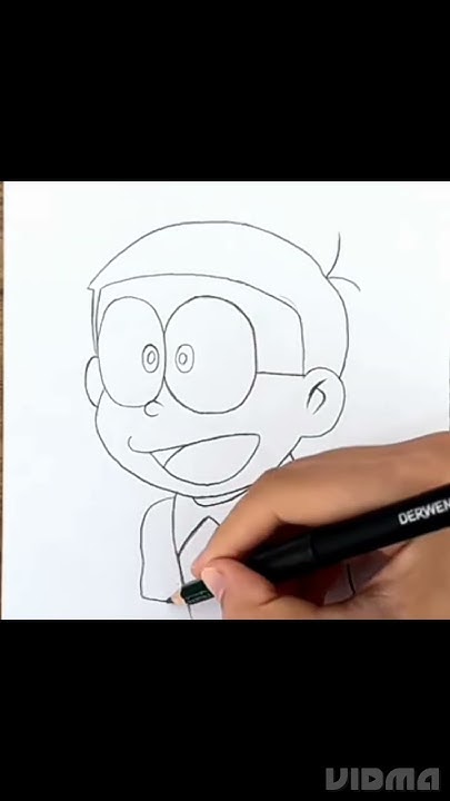 How to draw a Nobita pencil drawing... - YouTube
