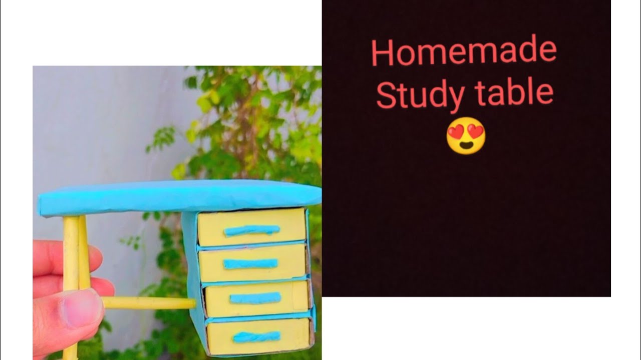 Homemade Study Table😍 || By Aarna art & craft🥰 - YouTube