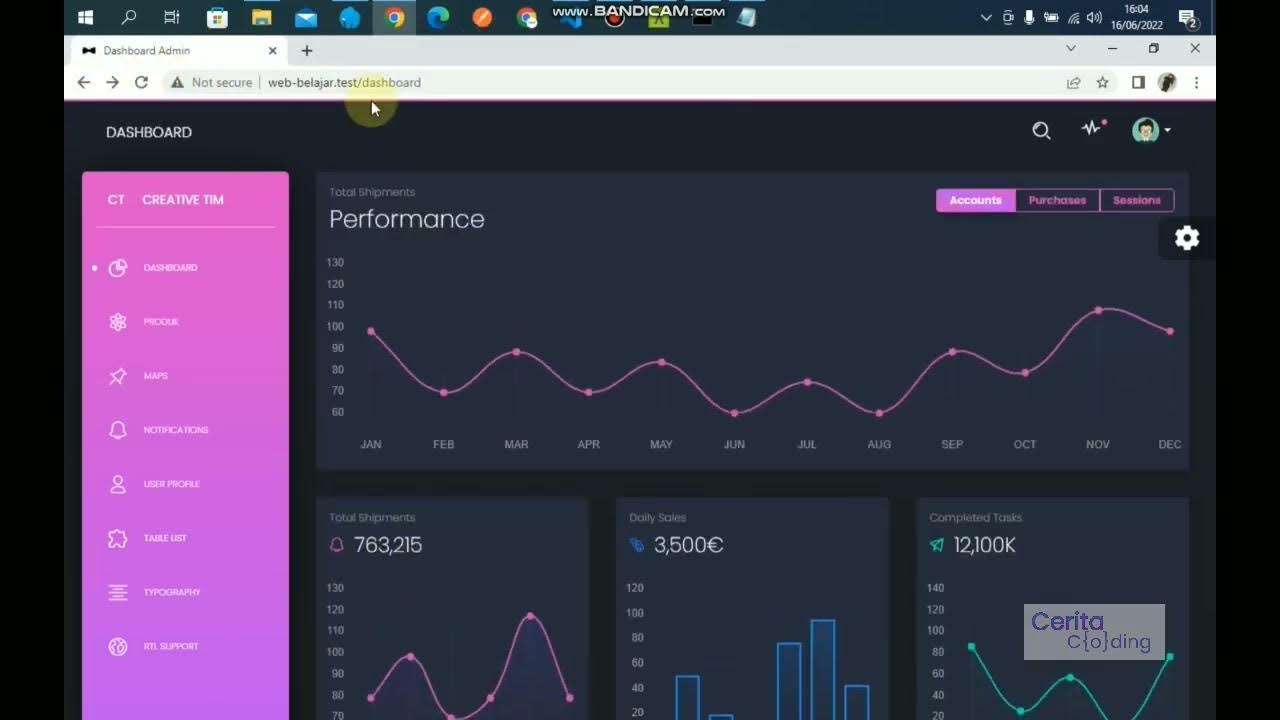 Membuat CRUD Data di Laravel 8 - part 1 - YouTube