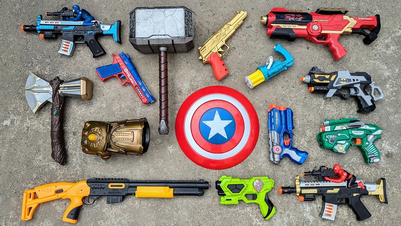 Found A Local Shopkeeper With Toys and Equipments, Avengers Toys & Guns ...