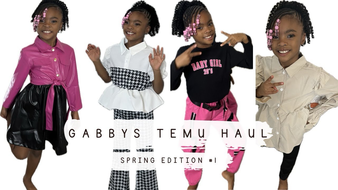 Gabby’s Kids Fashion Temu Haul - YouTube