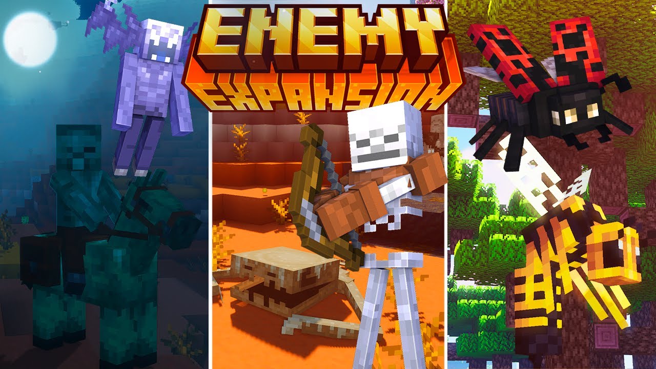 ENEMY EXPANSION: NOVA ATUALIZAÇÃO DOS MONSTROS DO MINECRAFT 1.20.1 ...