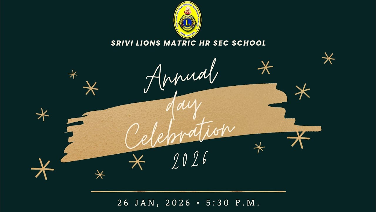 Srivi Lions MHS School ANNUAL DAY CELEBRATION 2026 - YouTube