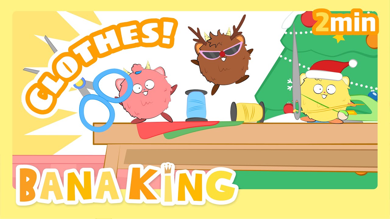 The Clothing Song | English Nursery rhyme | BanaKing - YouTube